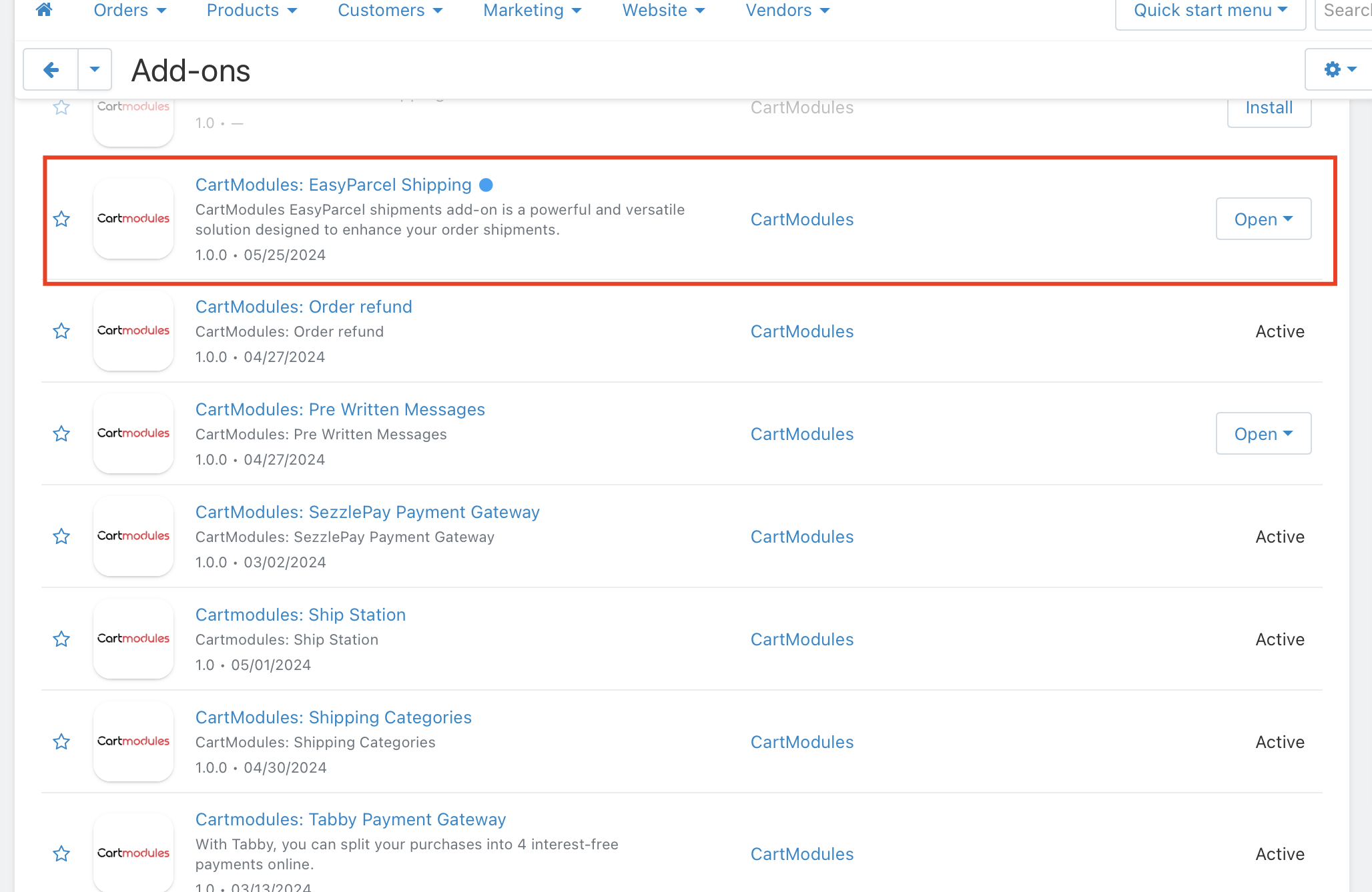 Addons :: Shipping Services Integration :: EasyParcel shipping CS-Cart add-on