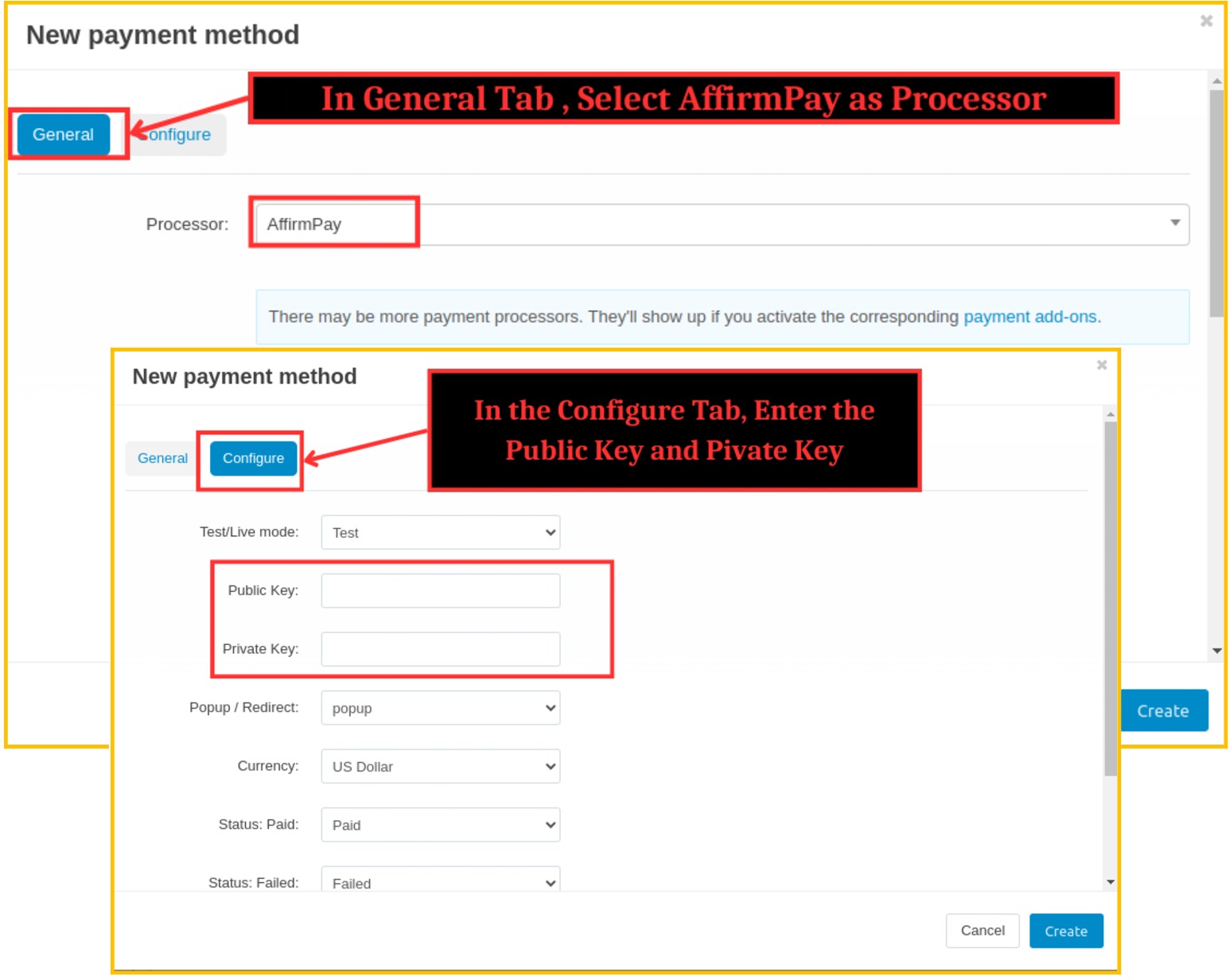 Addons :: Payment Gateways Integration :: Affirm B2C payment gateway