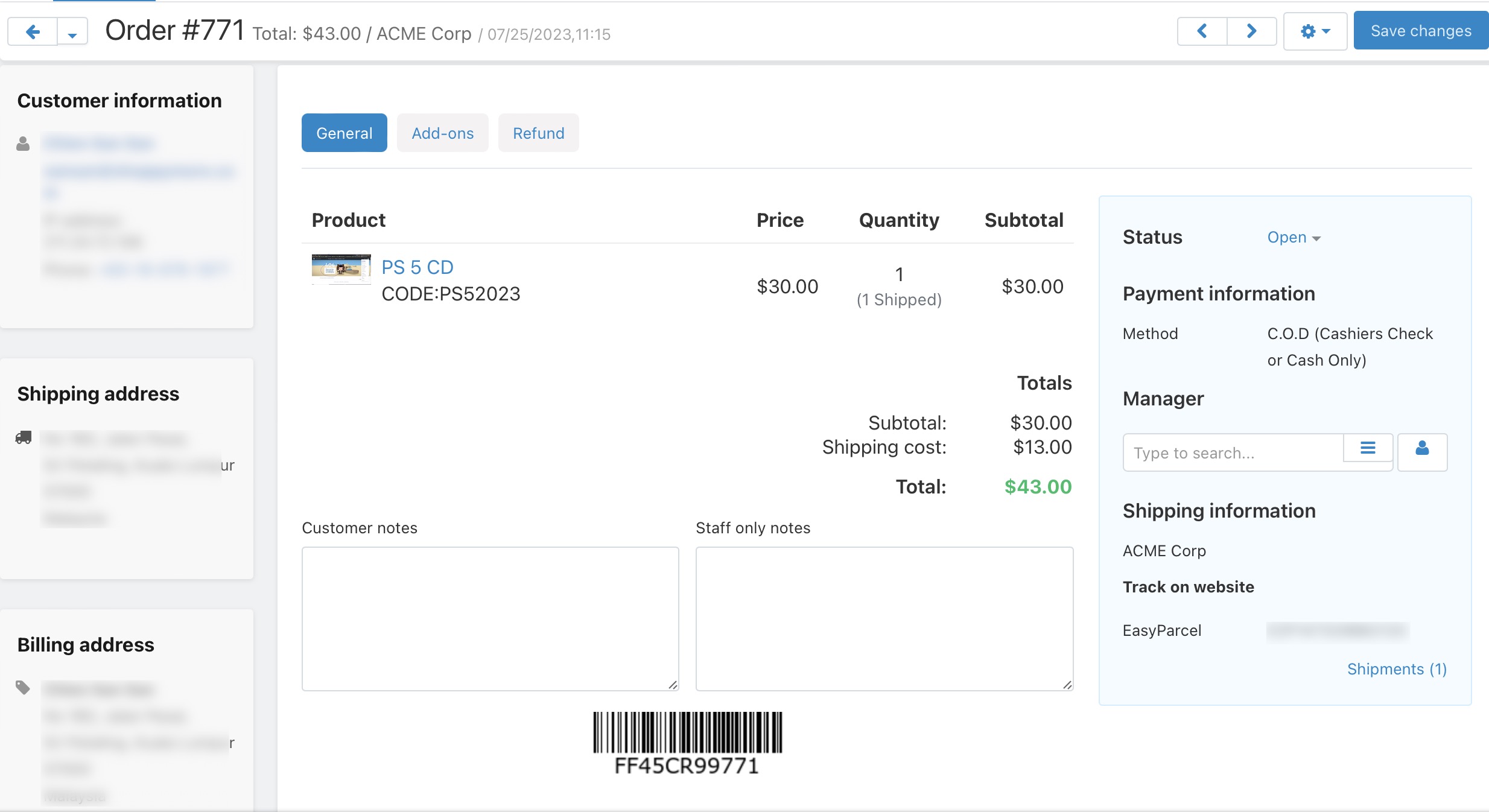 Addons :: Shipping Services Integration :: EasyParcel shipping CS-Cart ...