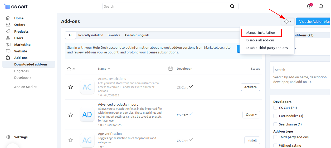 Addons :: Shipping Services Integration :: ShipStation CS-Cart Addon