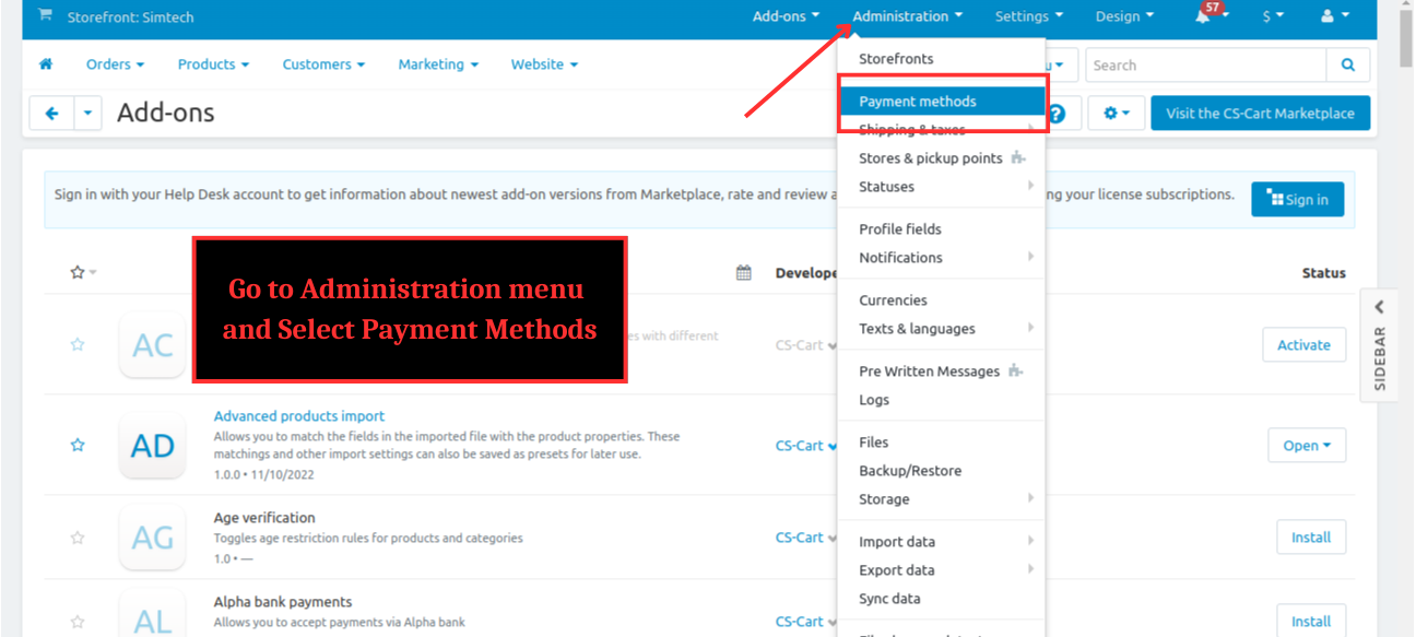 Addons :: Payment Gateways Integration :: Affirm B2C payment gateway