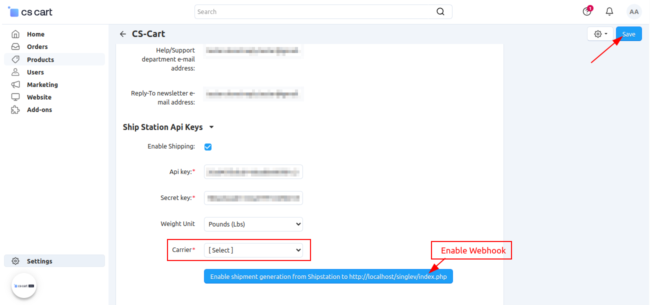 Addons :: Shipping Services Integration :: ShipStation CS-Cart Addon